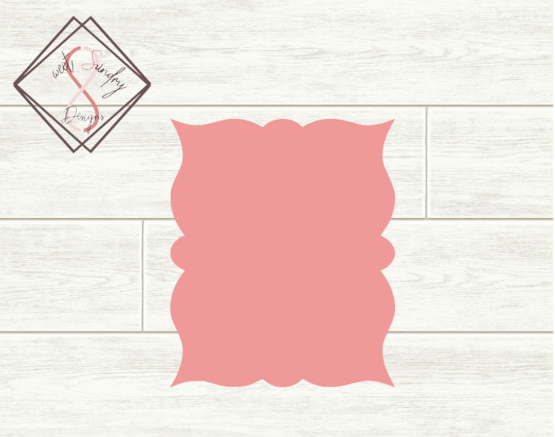 Fancy Plaque Cookie Cutter - Etsy