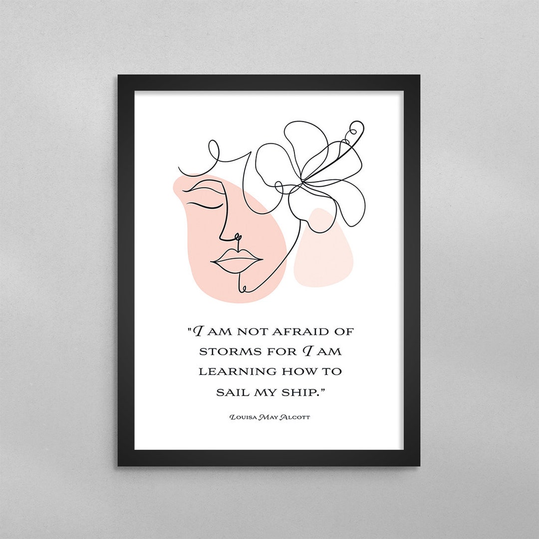 Mental Health Awareness Poster Wall Art I Am Not Afraid of Storms ...