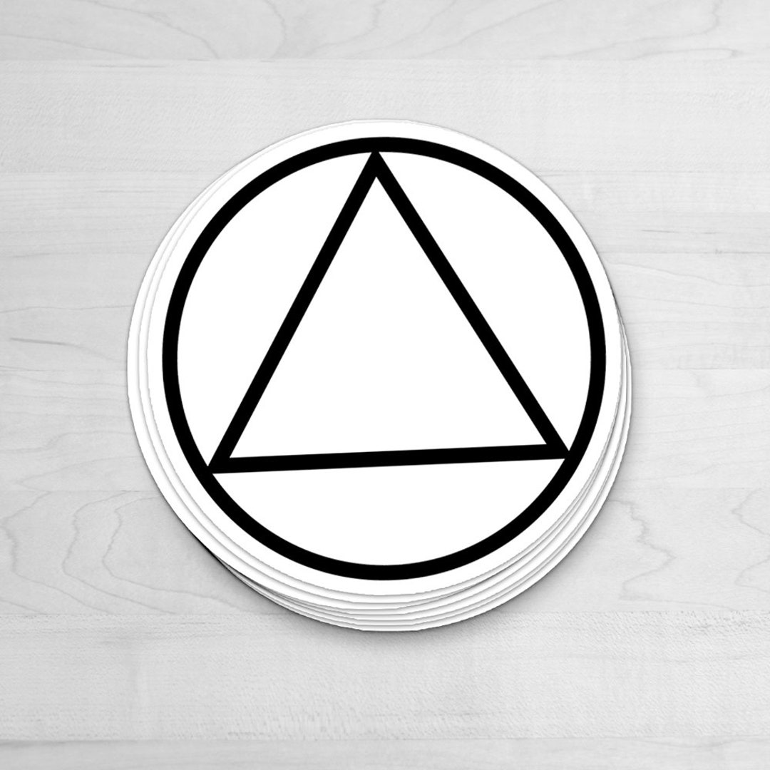 AA Alcoholics Anonymous Vinyl Sticker Logo Laptop and Cup Decal ...