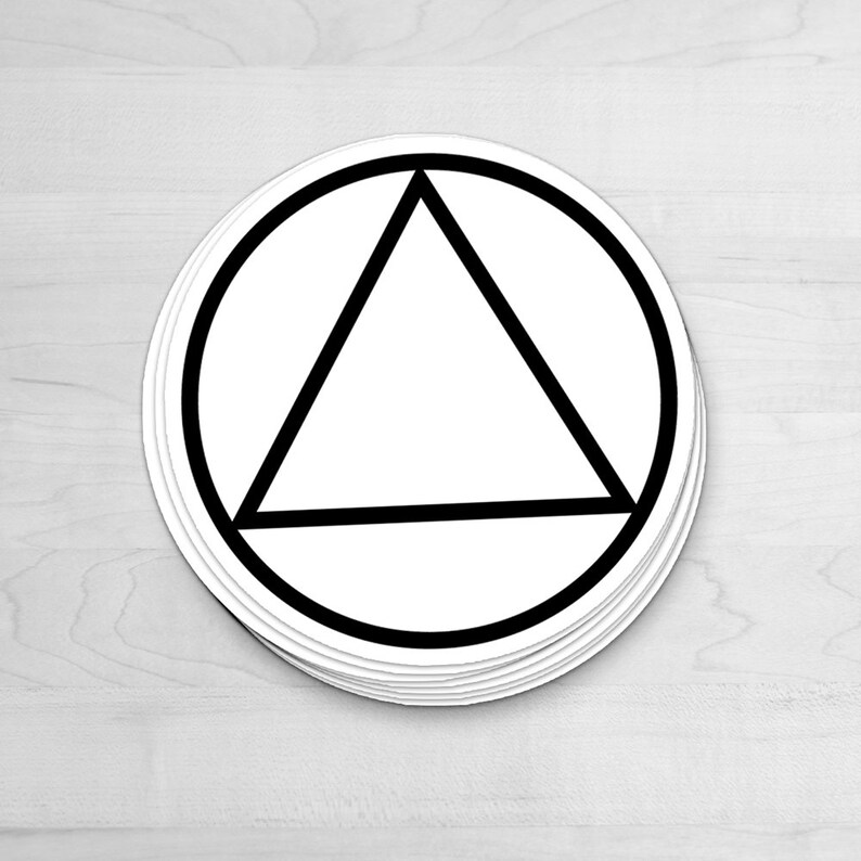 AA Alcoholics Anonymous Vinyl Sticker Logo Laptop and Cup - Etsy