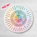 Feelings Wheel Sticker Mental Health Decal Emotions Laptop and Cup ...