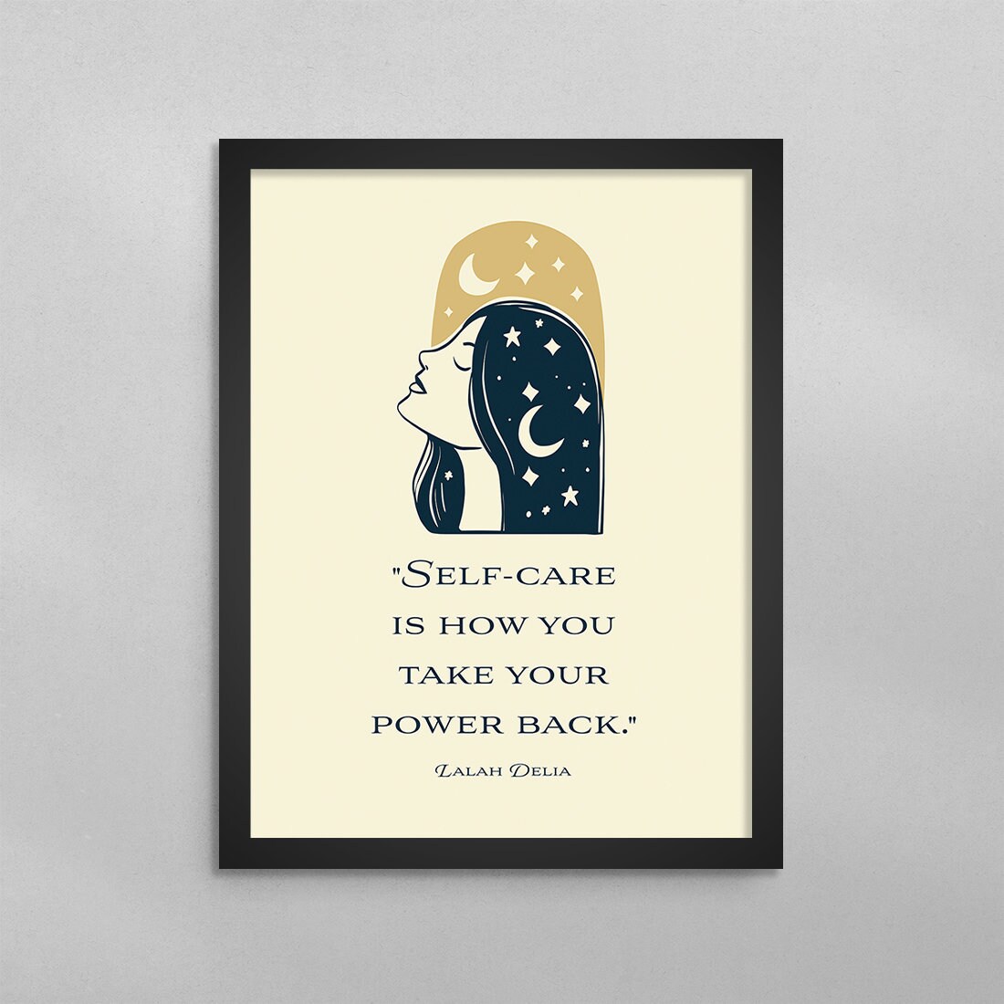 Mental Health Awareness Poster Wall Art Self Care is How You - Etsy