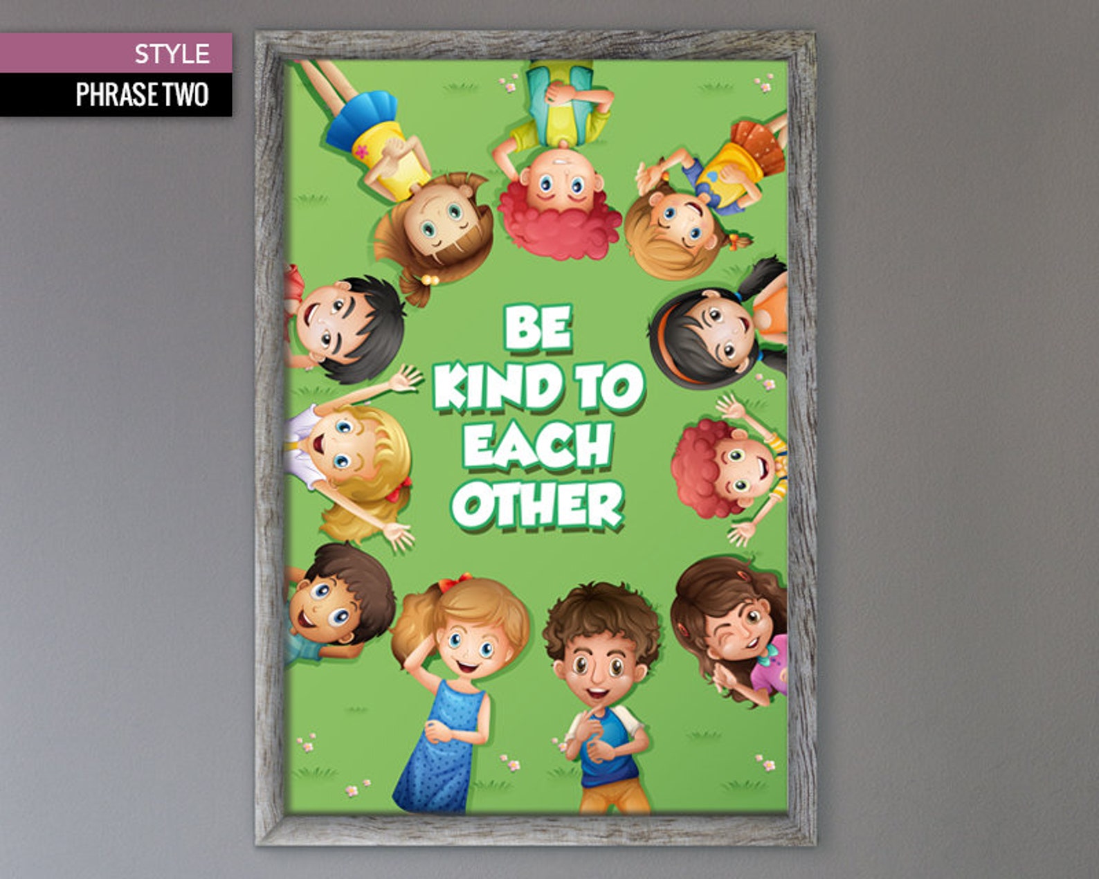 Be Kind Classroom Kids Poster 3 Styles Children Class | Etsy