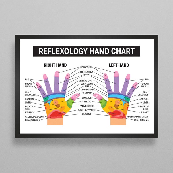 Reflexology Poster - Etsy