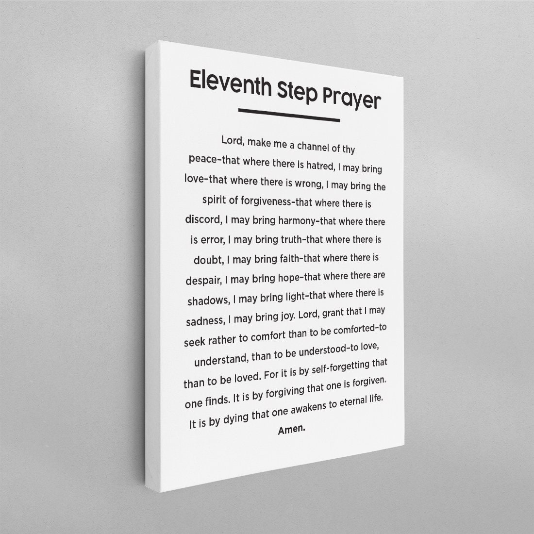 11th Step Prayer Poster: AA NA Recovery Gift - Etsy