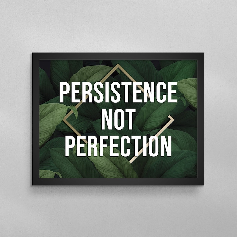 Mental Health Awareness Poster Wall Art Persistence Not - Etsy