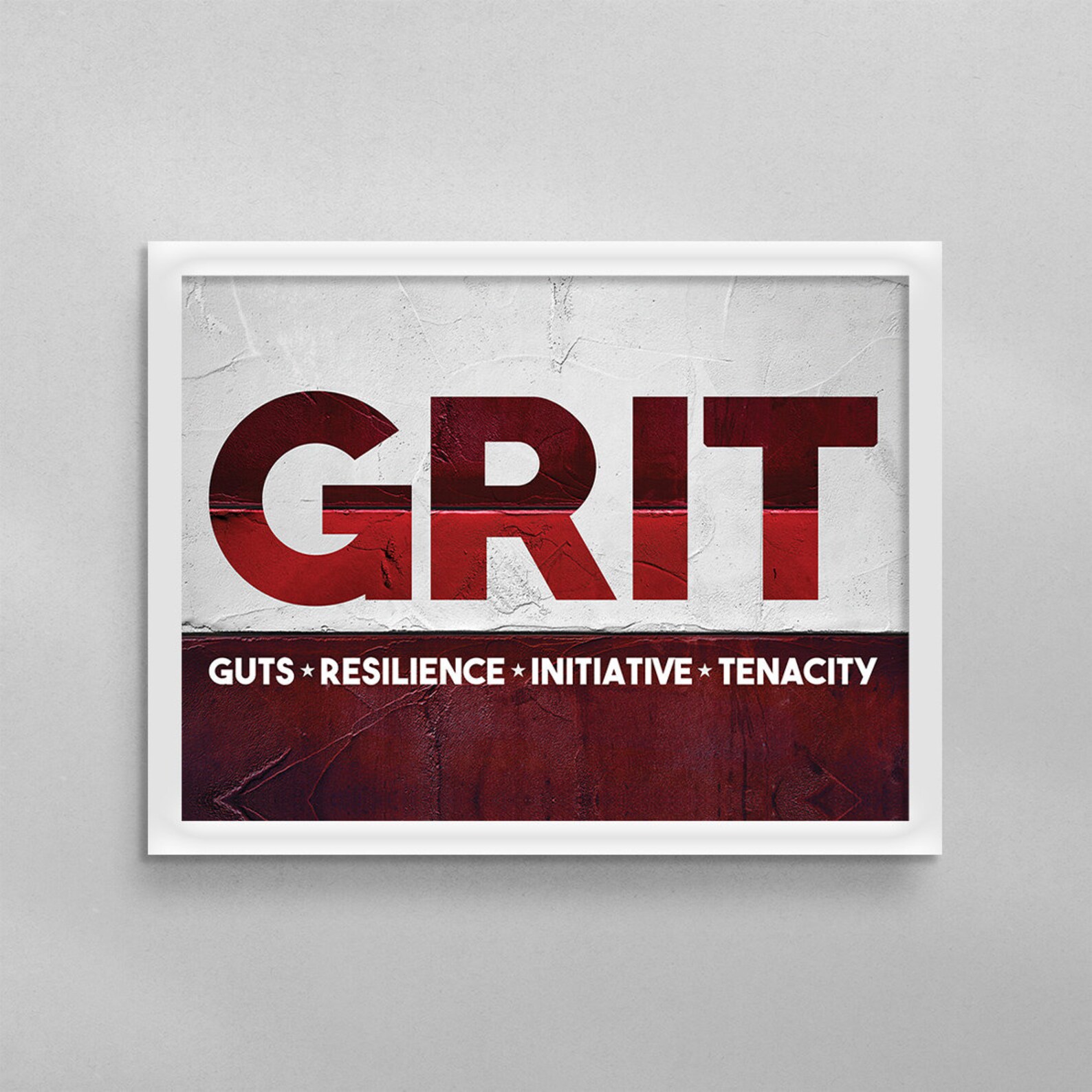Mental Health Awareness Poster Wall Art GRIT Guts Resilience - Etsy