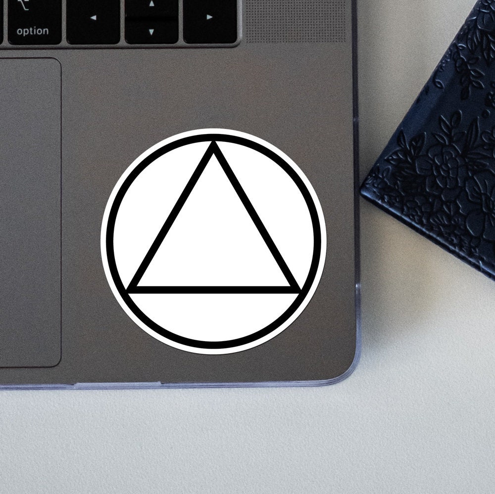 AA Alcoholics Anonymous Vinyl Sticker Logo Laptop and Cup | Etsy