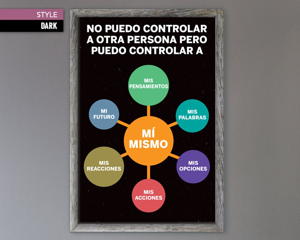 SPANISH I Can't Control Anyone Else But Myself Therapy | Etsy
