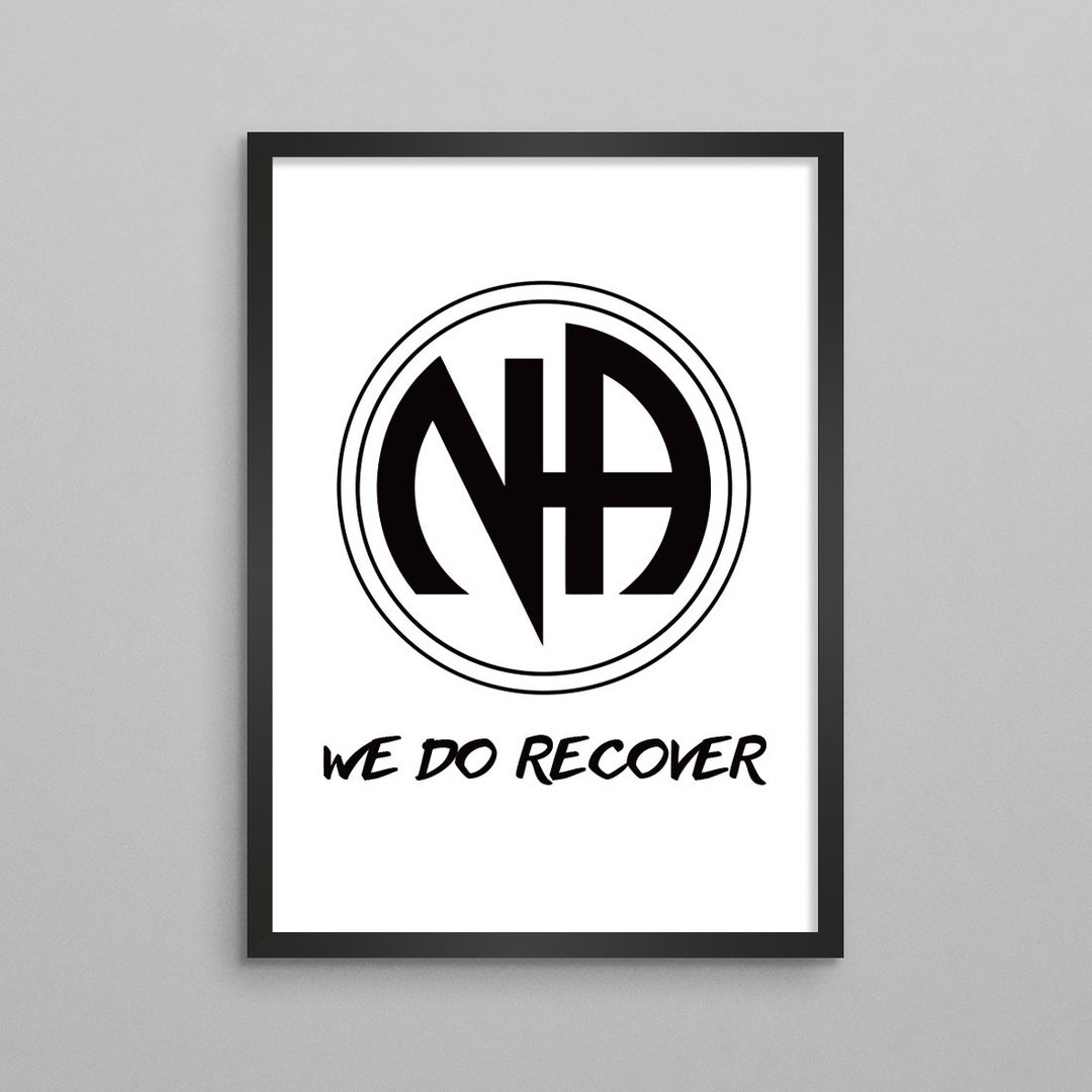 We Do Recover Narcotics Anonymous NA Poster Black or White - Etsy