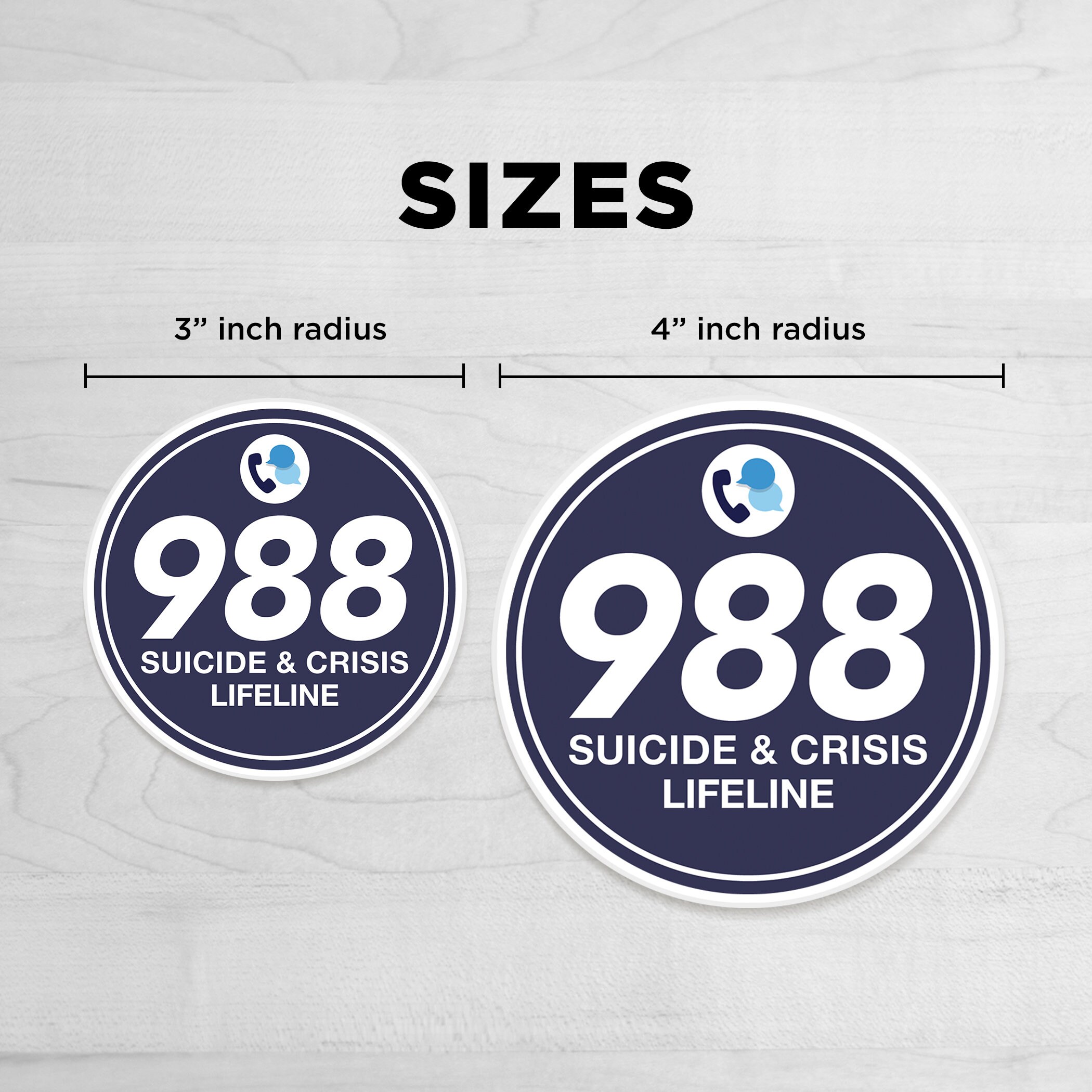 NEW 988 Suicide & Crisis Lifeline Sticker Mental Health Decal - Etsy