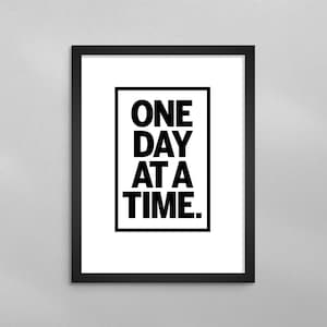 Mental Health Awareness Poster Wall Art One Day at a Time Therapy Frame ...