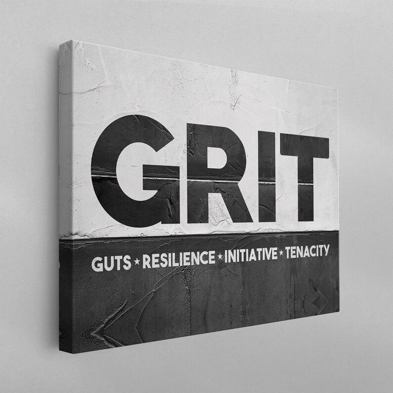 Mental Health Awareness Poster Wall Art GRIT Guts Resilience - Etsy