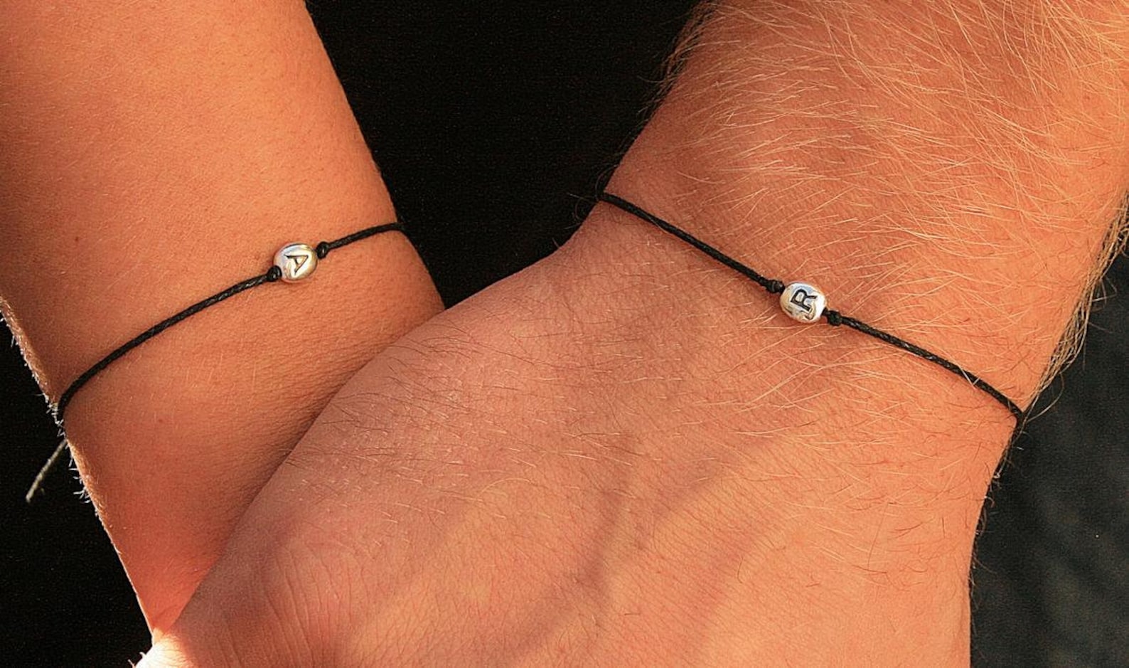 Pinky Promise Bracelet. Personalized His and Hers Bracelets. - Etsy UK