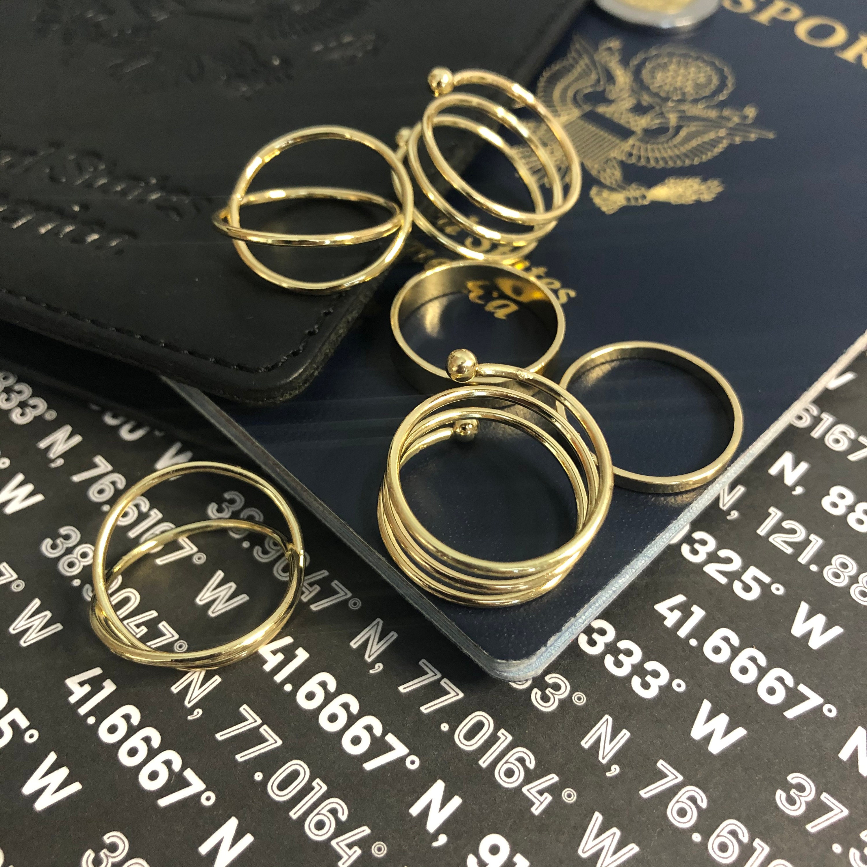 Gold Midi Rings Womens Midi Rings Womens Gold Rings - Etsy