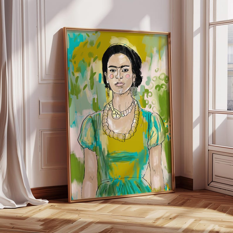 HUMAN MADE - Art Print - "frida Jungle" by Anna Maria Garza, Frida ...