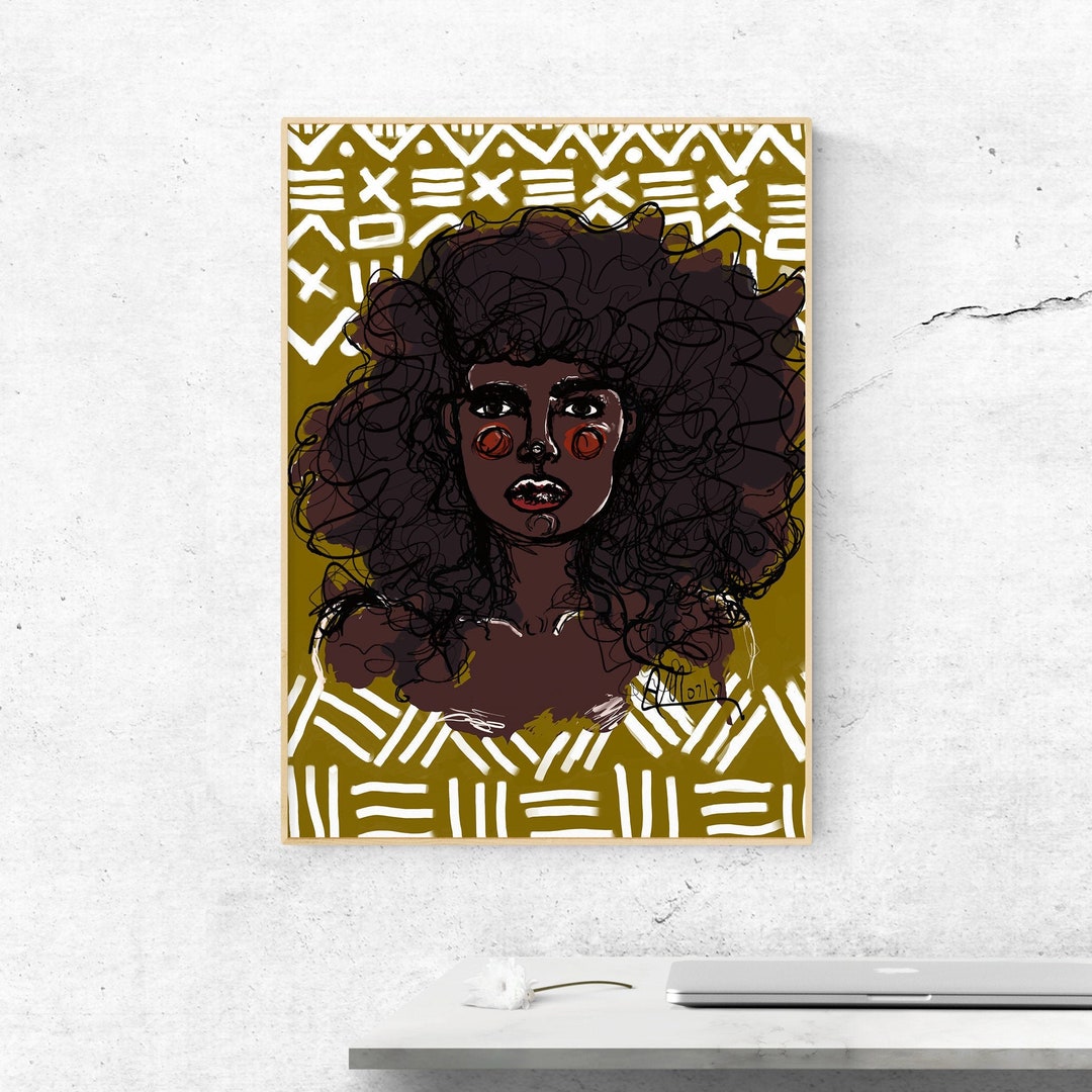 HUMAN MADE - Art Print - "curls in Nature" by Anna Maria Garza, Curly ...
