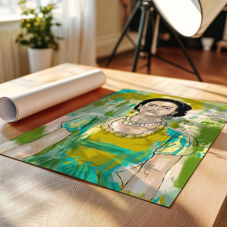 HUMAN MADE - Art Print - "frida Jungle" by Anna Maria Garza, Frida ...