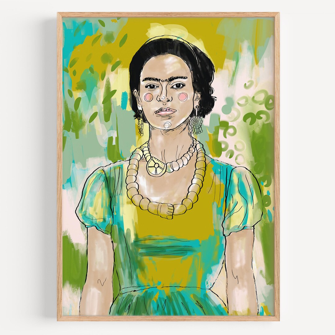 HUMAN MADE - Art Print - "frida Jungle" by Anna Maria Garza, Frida ...