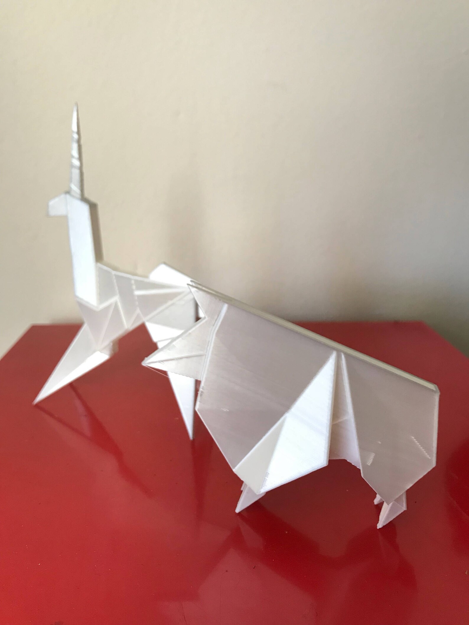 Gaff's Blade Runner Origami Unicorn and Sheep, Lowpoly Unicorn and ...