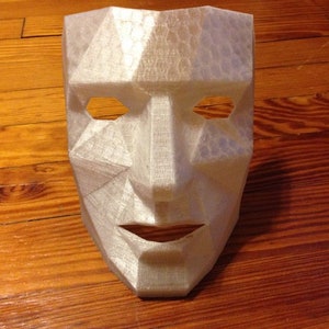 Low Poly Face Mask for Halloween or Masquerade - Etsy