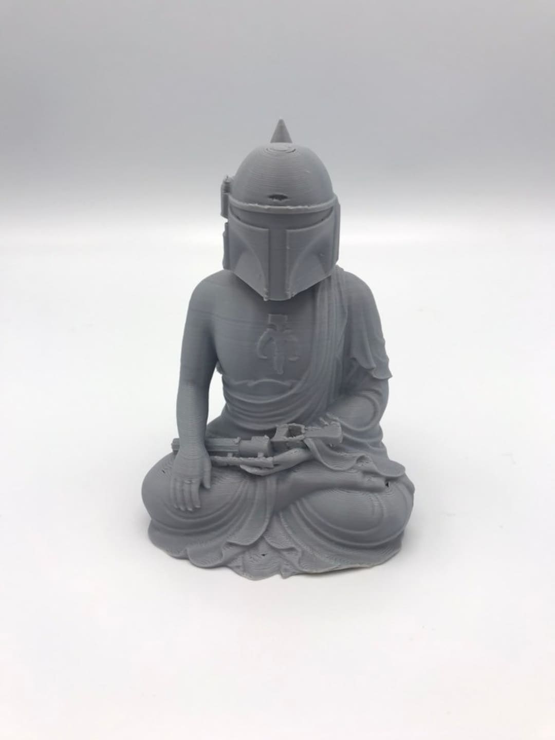 Buddha Fett Statue - 3D Printed Boba Fett Buddha Figurine - Star Wars ...