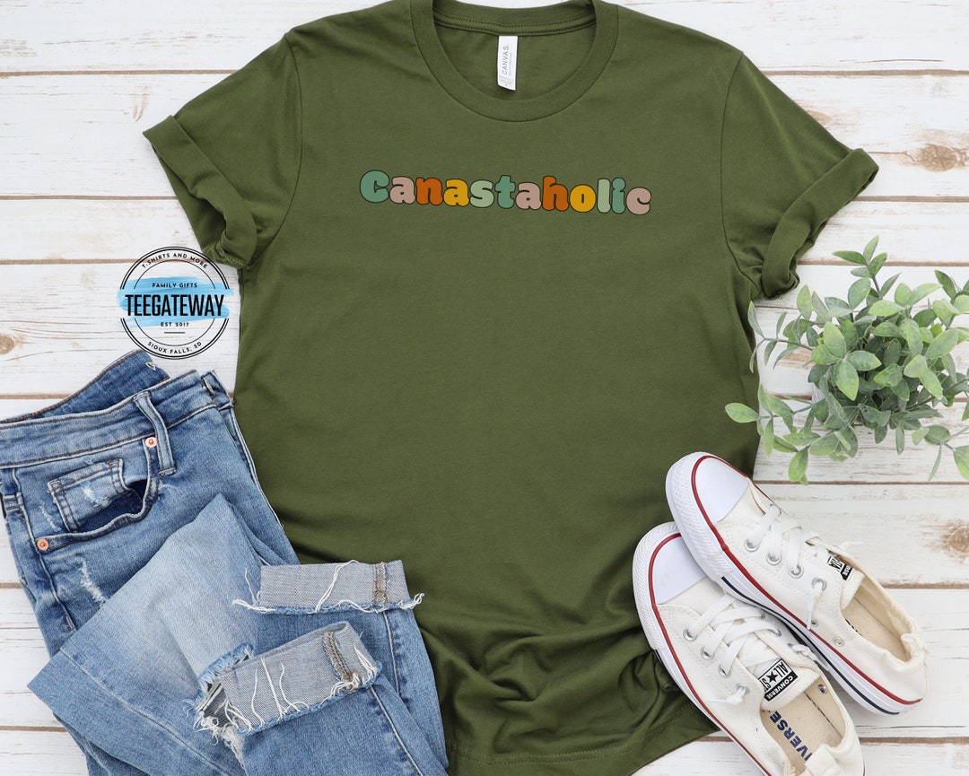 Canasta-holic Shirt, Funny Canasta Gifts, Game Night Shirt, Card Game ...