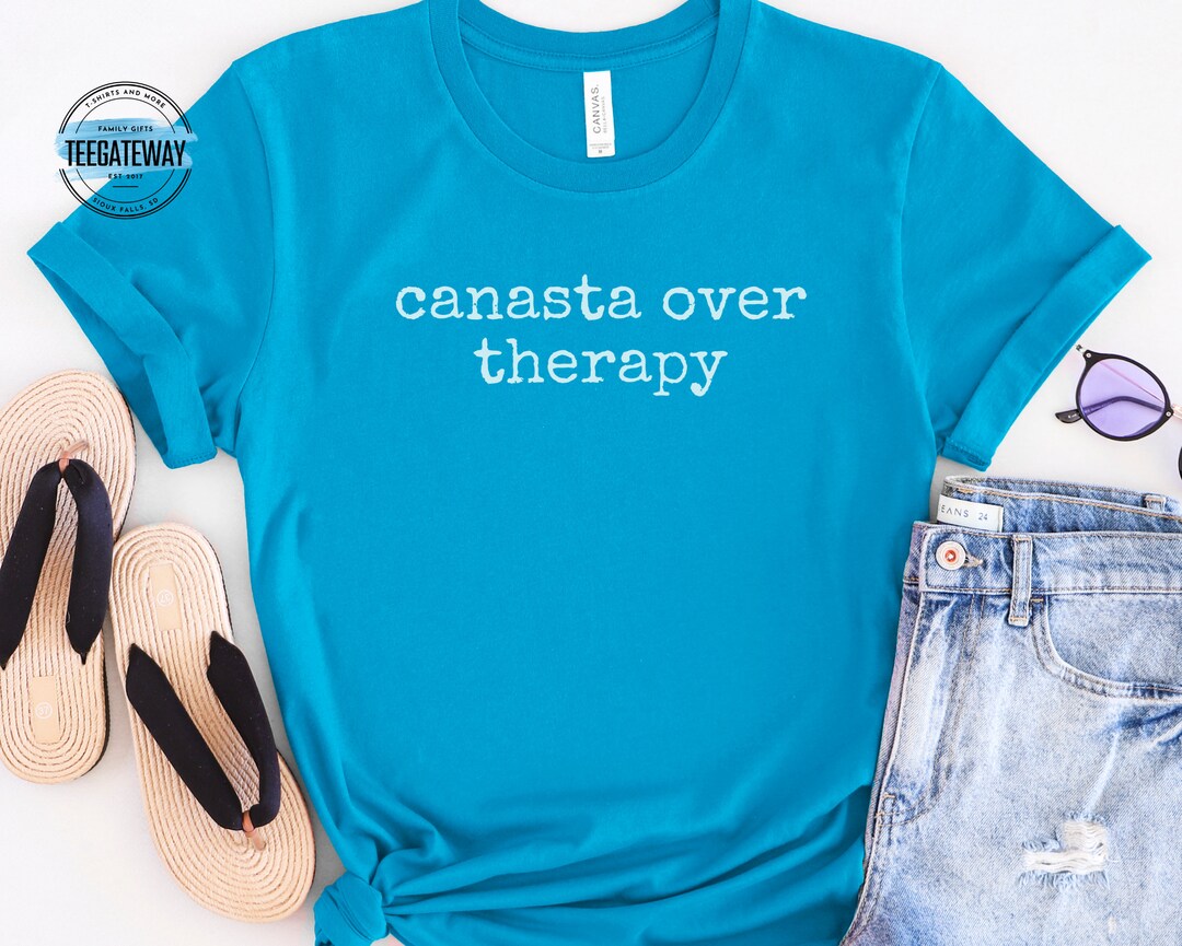 Canasta is My Therapy Shirt, Canasta Shirt Gift, Game Night Shirt, Card ...