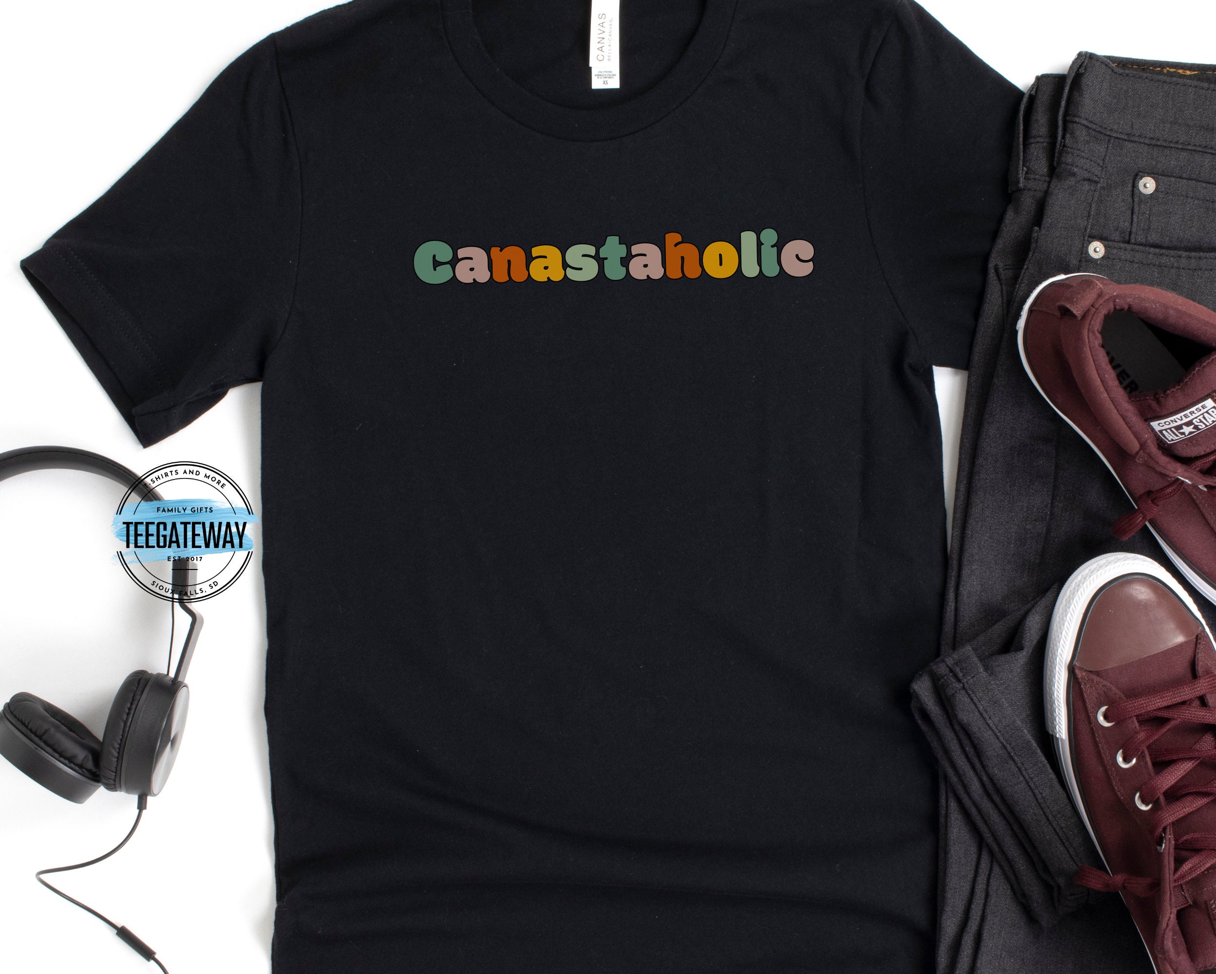 Canasta-holic Shirt, Funny Canasta Gifts, Game Night Shirt, Card Game ...