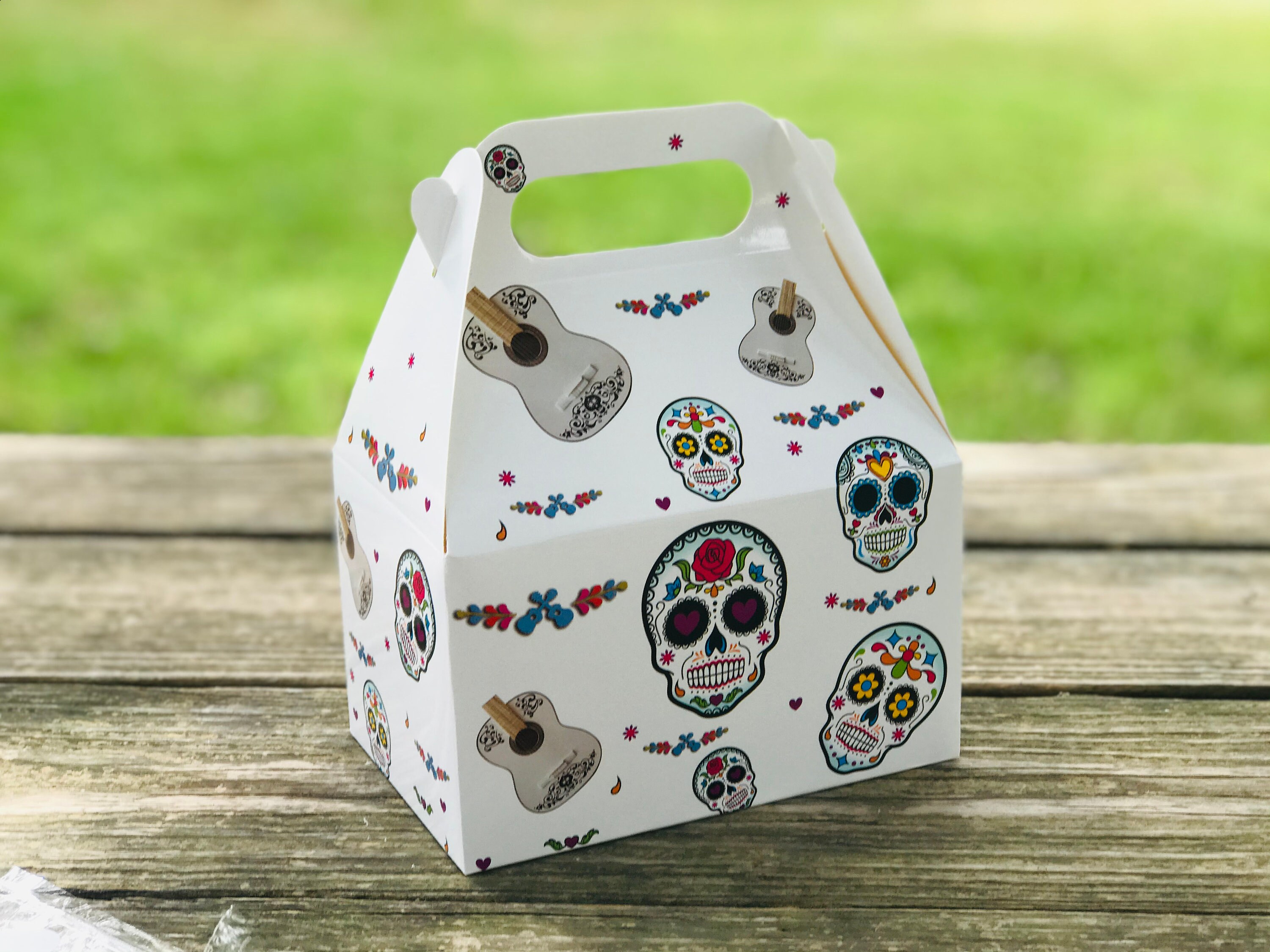 Día De Los Muertos Gift Box, 12 Catrina Pack Gable Boxes - Favor Boxes ...
