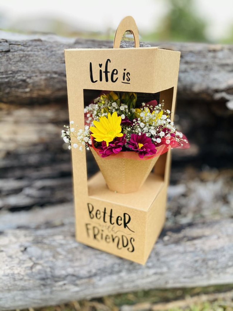 Flower Cone Box Set of 3 - Etsy