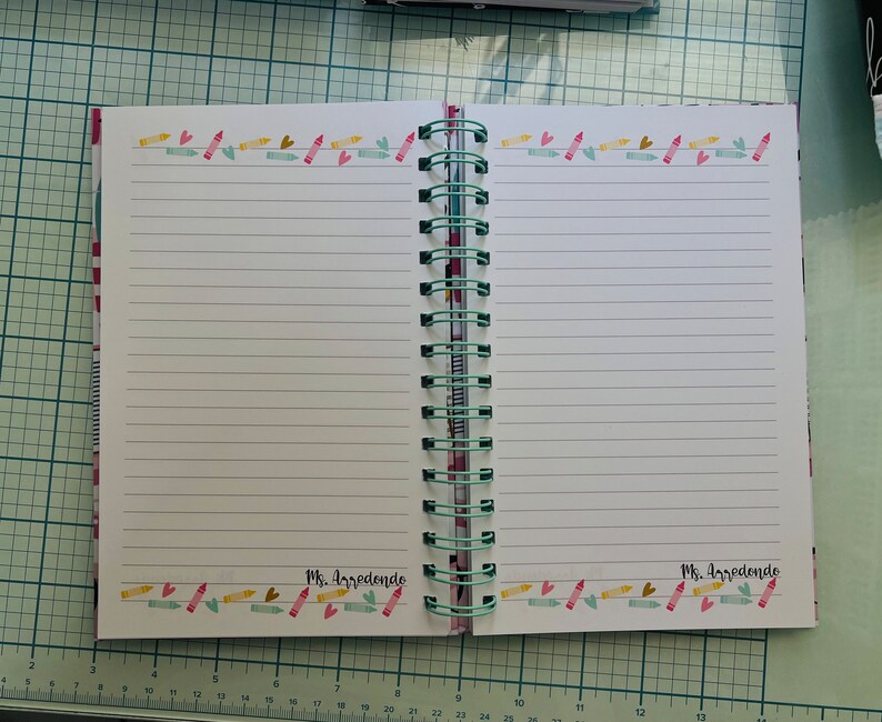 Personalized Half Letter Size Notebook - Etsy