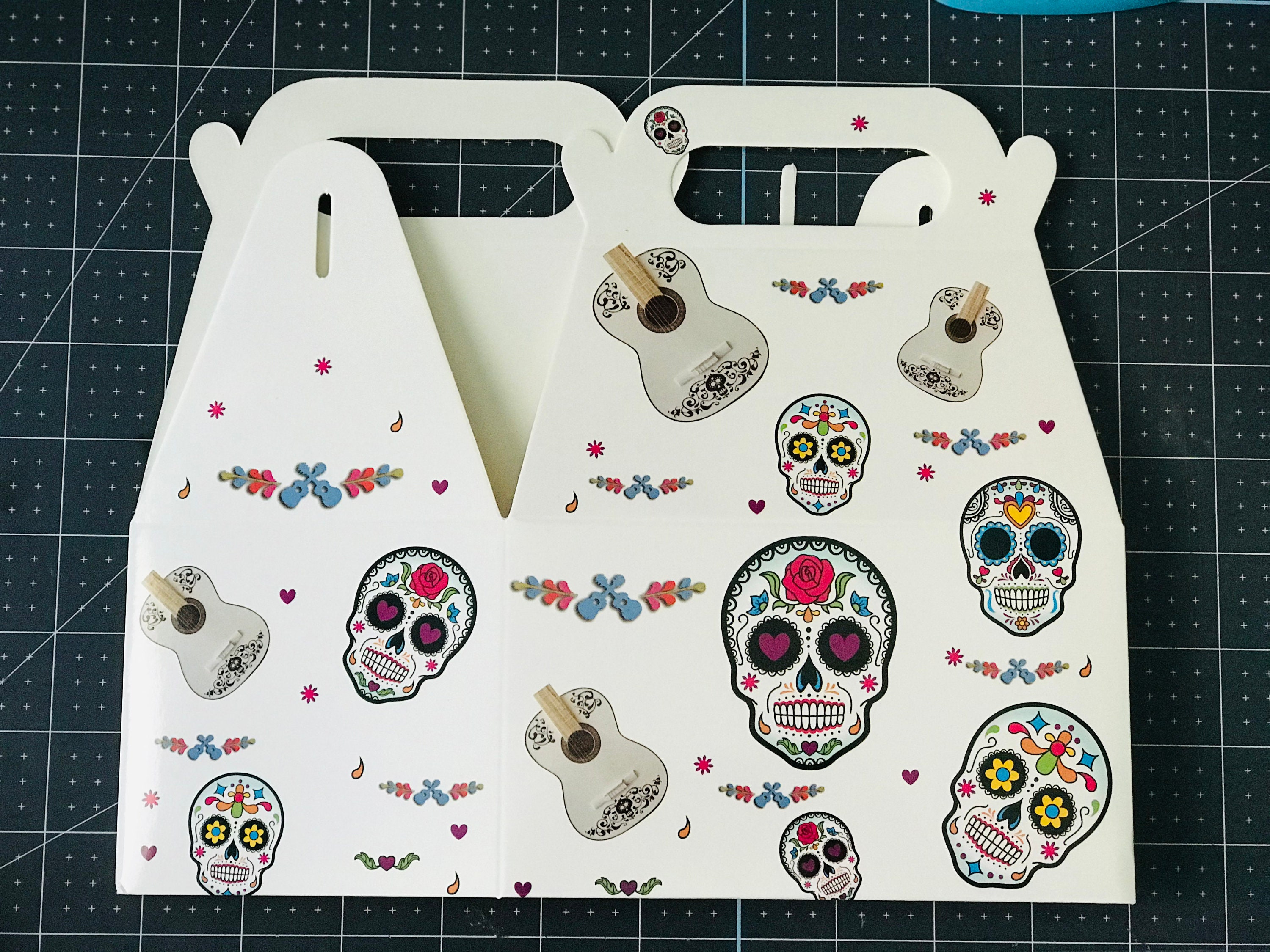 Día De Los Muertos Gift Box, 12 Catrina Pack Gable Boxes - Favor Boxes ...