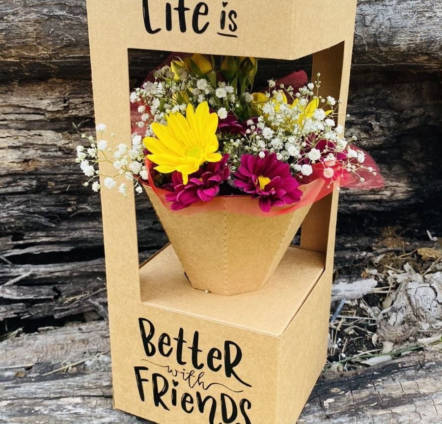 Flower Cone Box Set of 3 - Etsy