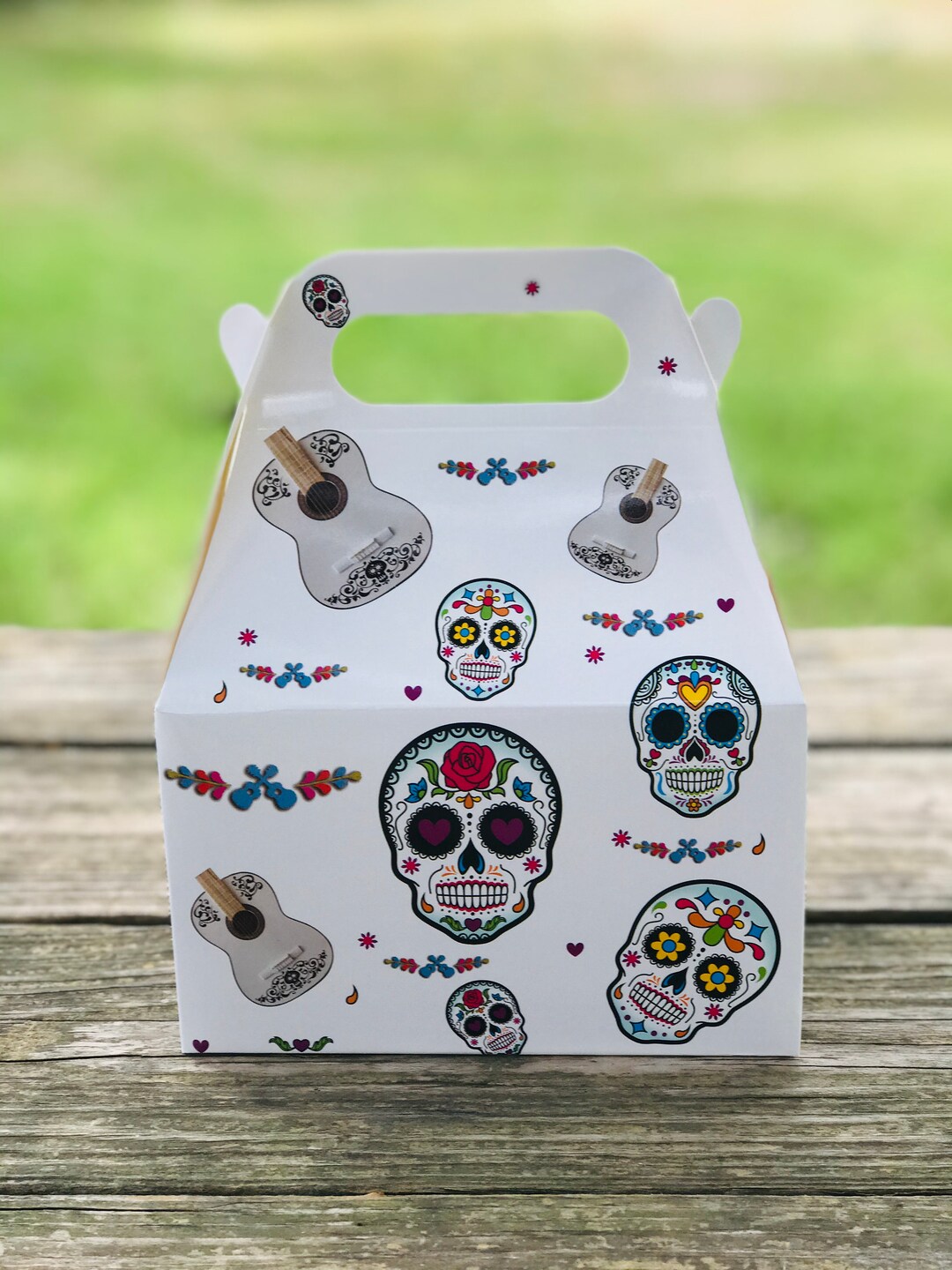 Día De Los Muertos Gift Box, 12 Catrina Pack Gable Boxes - Favor Boxes ...