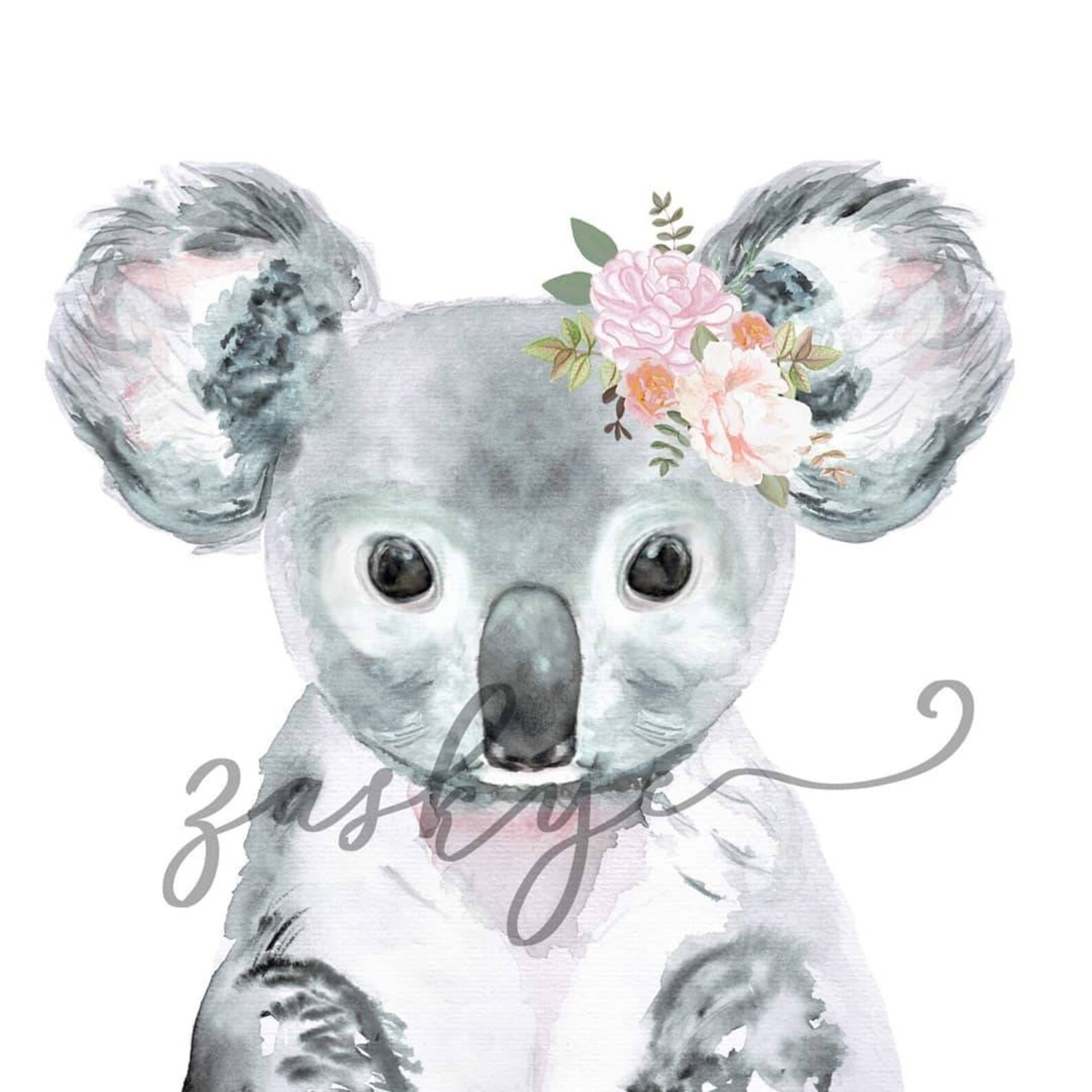 Australian Animal Nursery Prints Koala Nursery Print Koala | Etsy