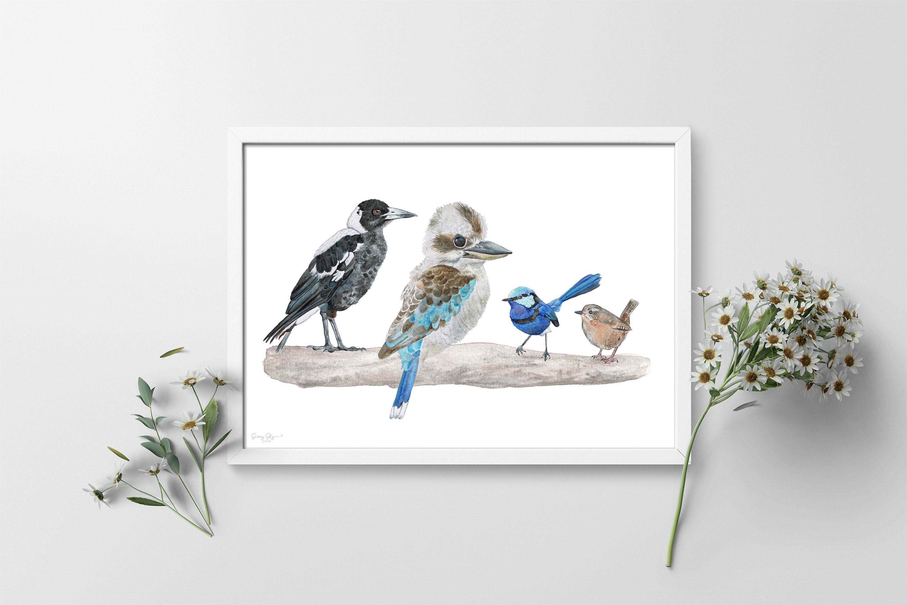 Prints Art & Collectibles Kookaburra Print Australian Bird Print ...