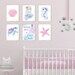 Ocean Art Set Mermaid Print Set Under the Sea Prints Girls Nursery ...