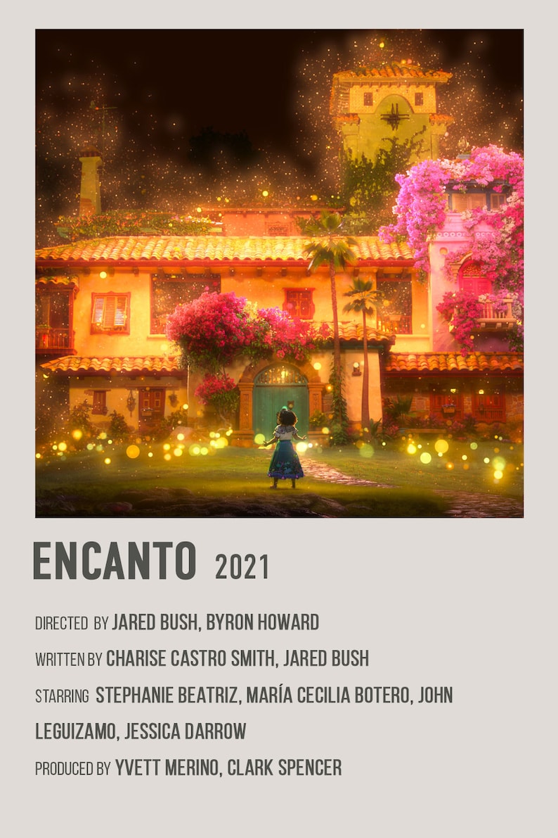 Encanto Retro Movie Poster, Animated Film Poster, Digital Download - Etsy