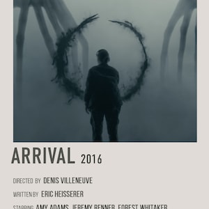 Arrival Retro Polaroid Film Poster, Amy Adams, Jeremy Renner, Sci-fi ...