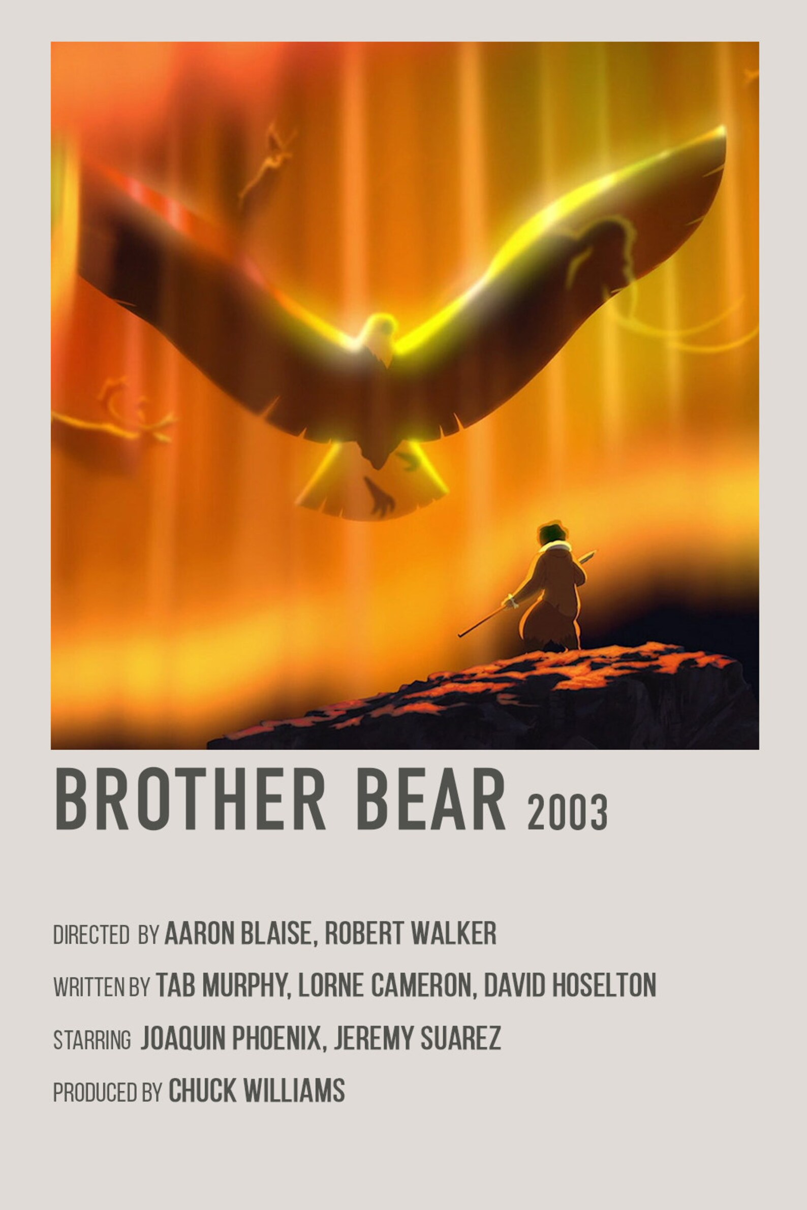 Brother Bear Retro Film Poster, Digital Download, Animated Movie Poster ...