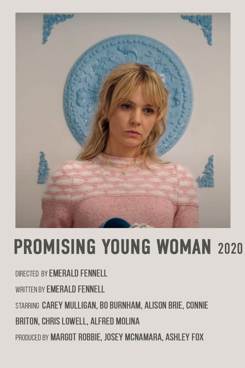 Promising Young Woman Retro Movie Poster, Digital Download - Etsy