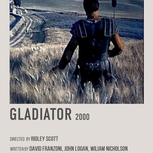 Gladiator Retro Movie Poster, Digital Download, Russell Crowe Joaquin ...