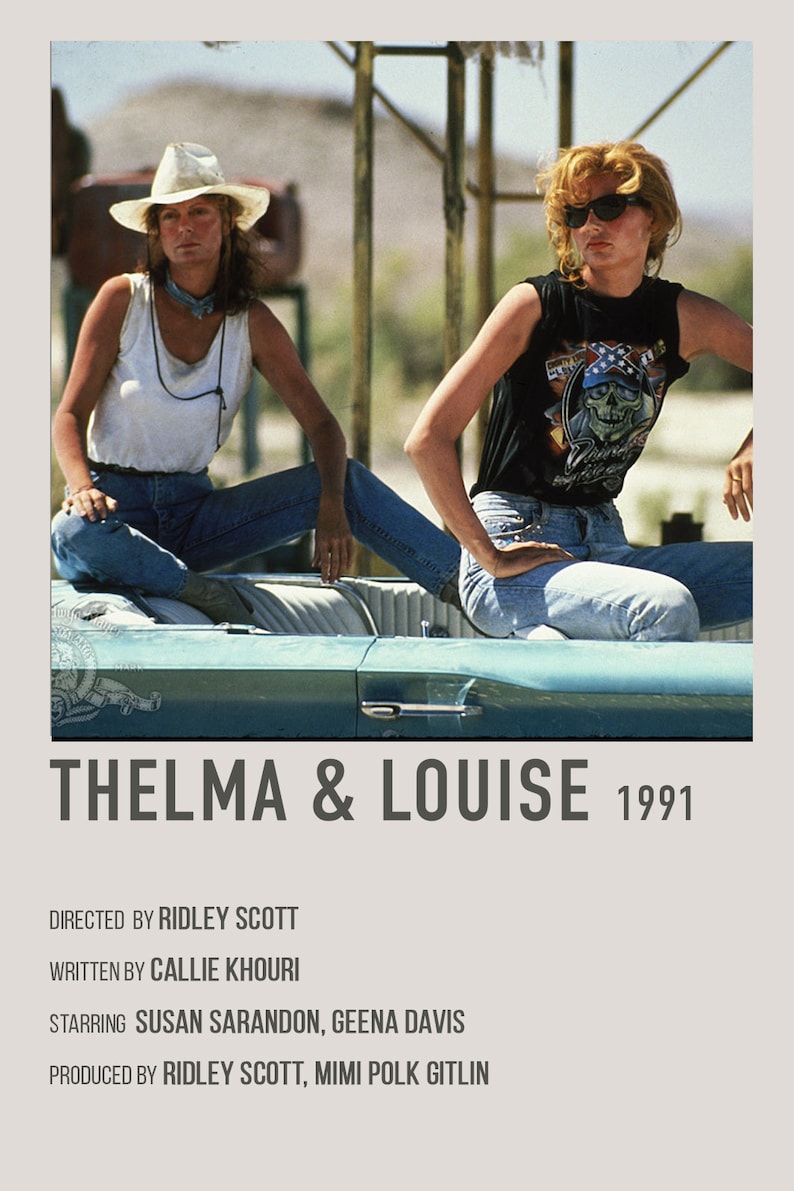 Thelma and Louise Retro Movie Poster, Digital Download - Etsy