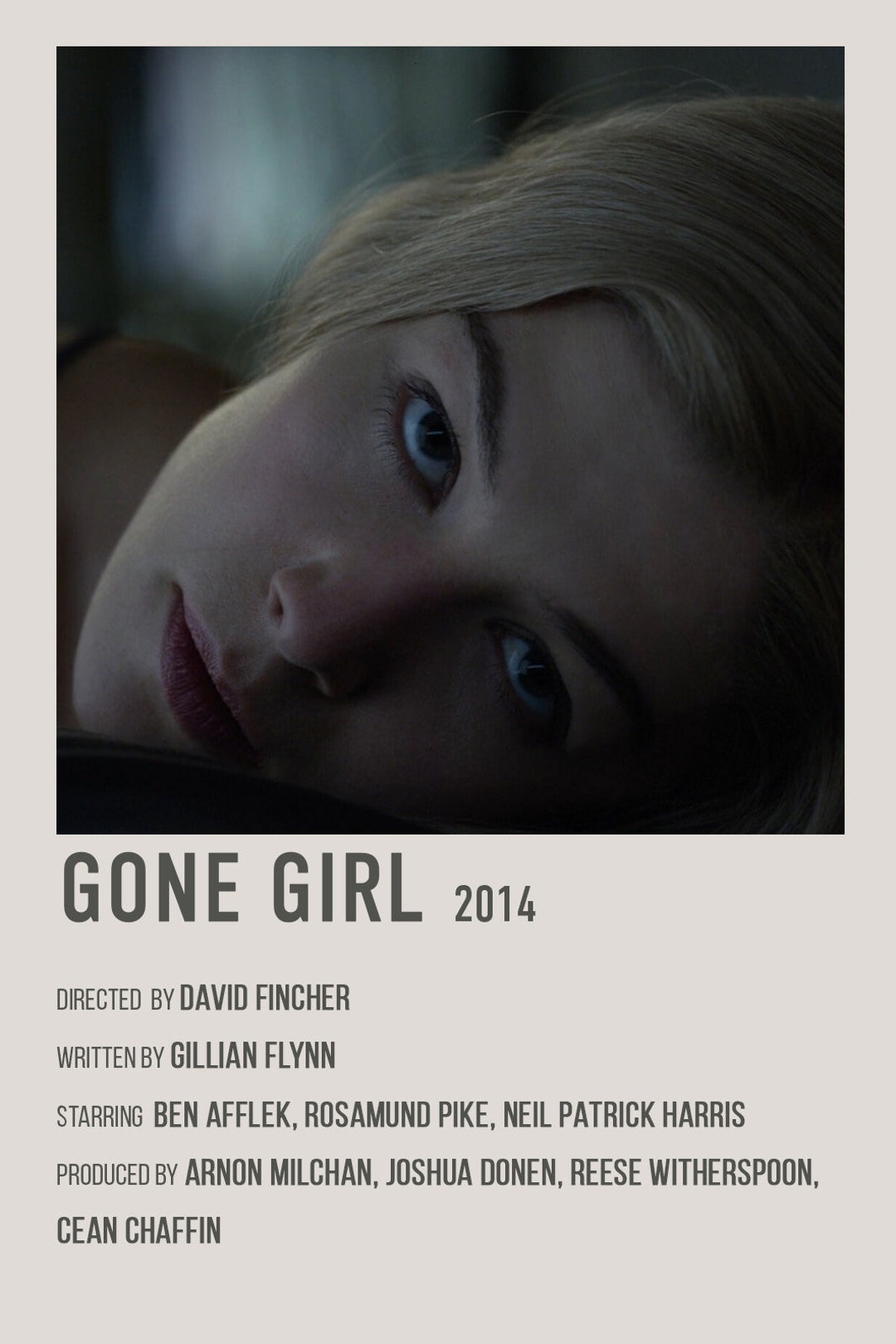 Gone Girl Retro Movie Poster, Digital Download, Thriller Poster - Etsy