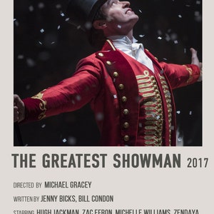 The Greatest Showman Retro Movie Poster, Digital Download, Hugh Jackman ...