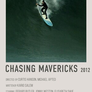 Chasing Mavericks Retro Movie Poster, Digital Download - Etsy