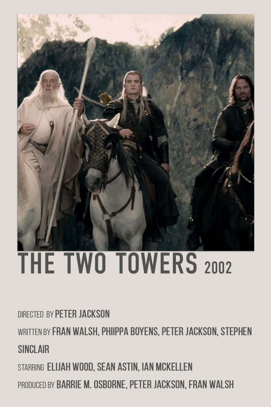 The Two Towers Retro Movie Poster, Digital Download, LOTR Lord of the ...