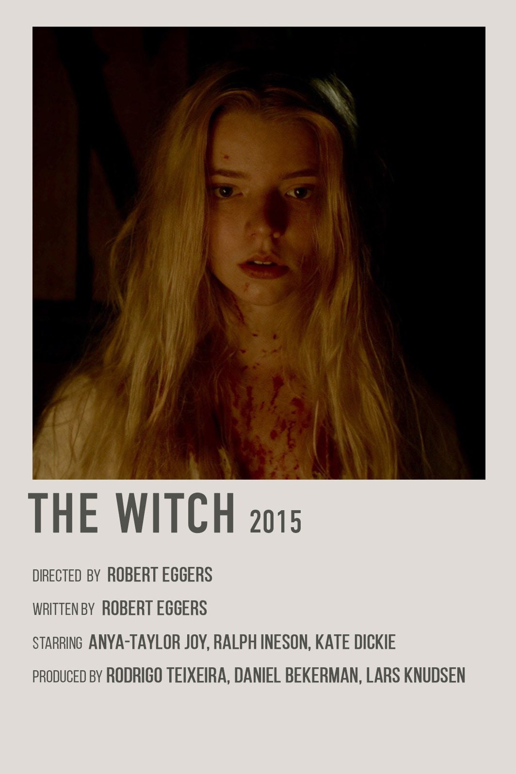The Witch Retro Movie Poster, Digital Download, A24 Horror Film Poster ...