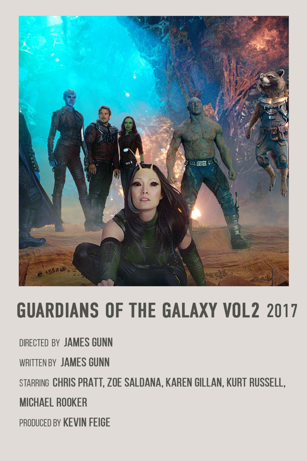 Guardians of the Galaxy Volume 2 Retro Movie Poster, Digital Download ...